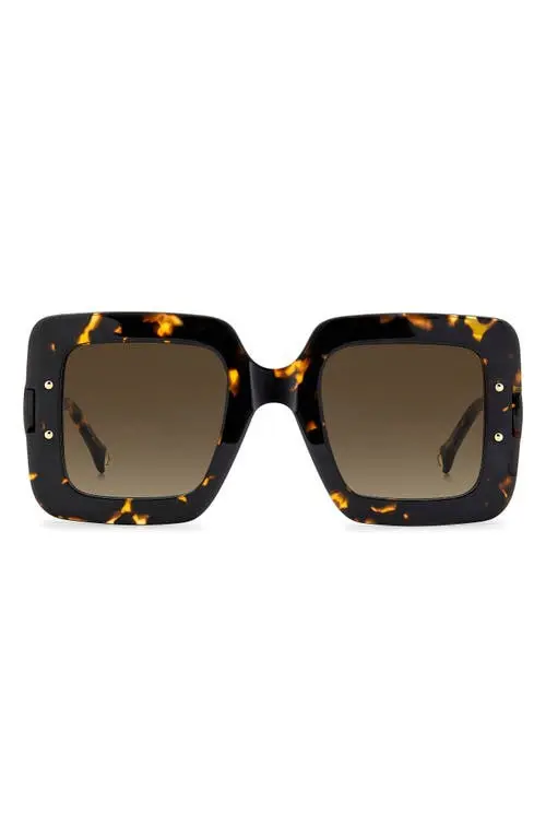 Carolina Herrera 50mm Square Sunglasses - Havana/brown