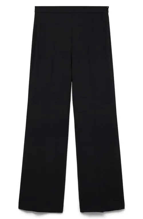 Mango Straight Leg Trousers - Black