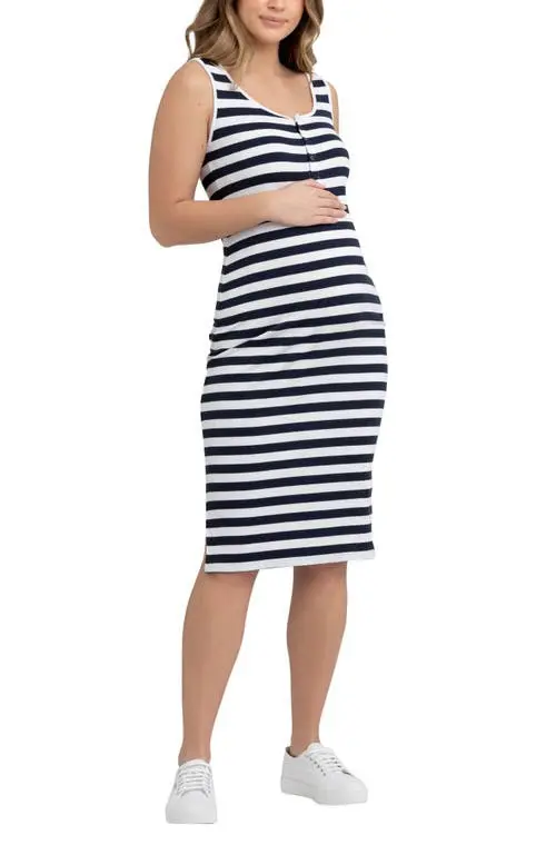 RIPE MATERNITY Lee Button Down Rib Dress
