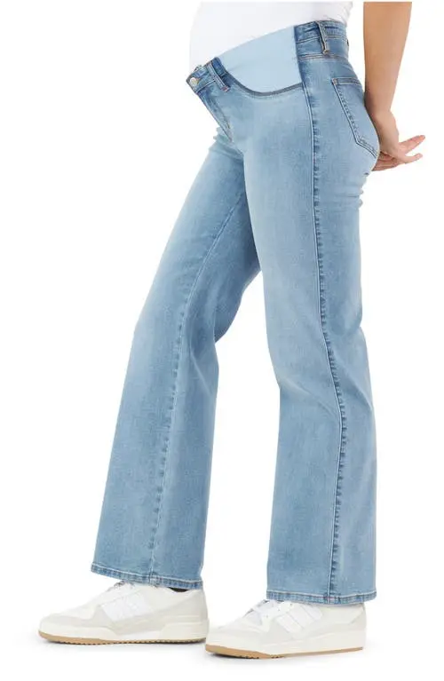 RIPE MATERNITY Kyle Wide Leg Maternity Jeans - Light Blue
