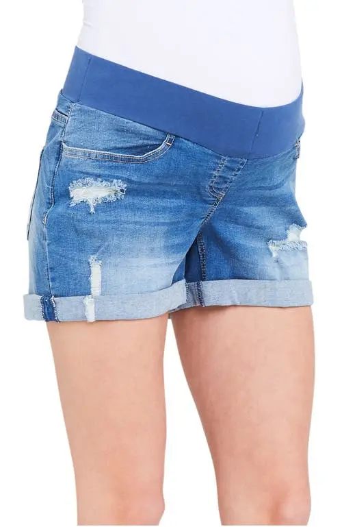 RIPE MATERNITY Baxter Boyfriend Denim Shorts