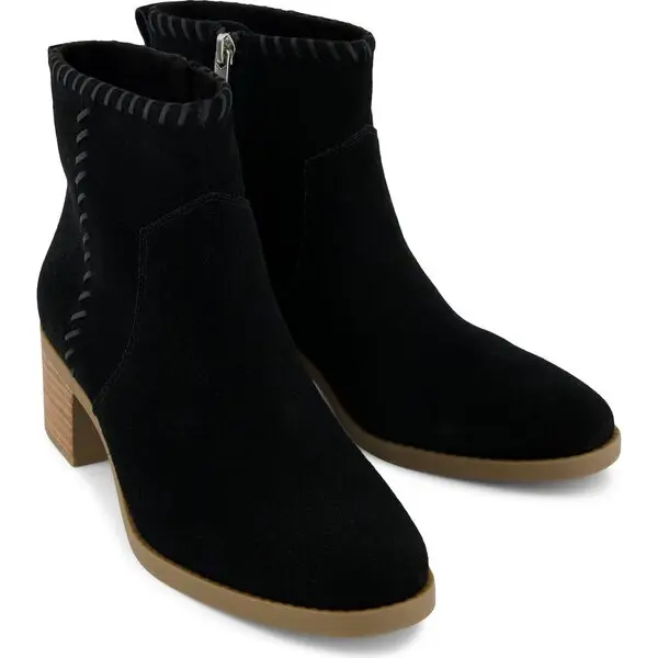 Toms Delilah Western Ankle Boots - Black