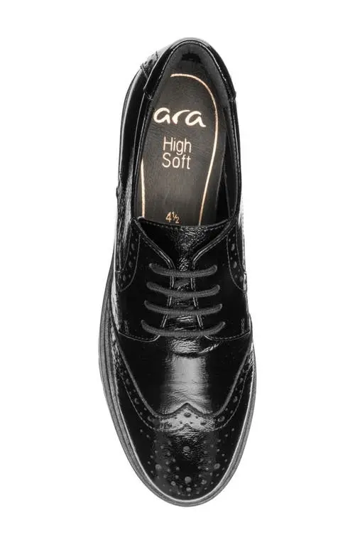 ARA Clementine Wingtip Derby - Black