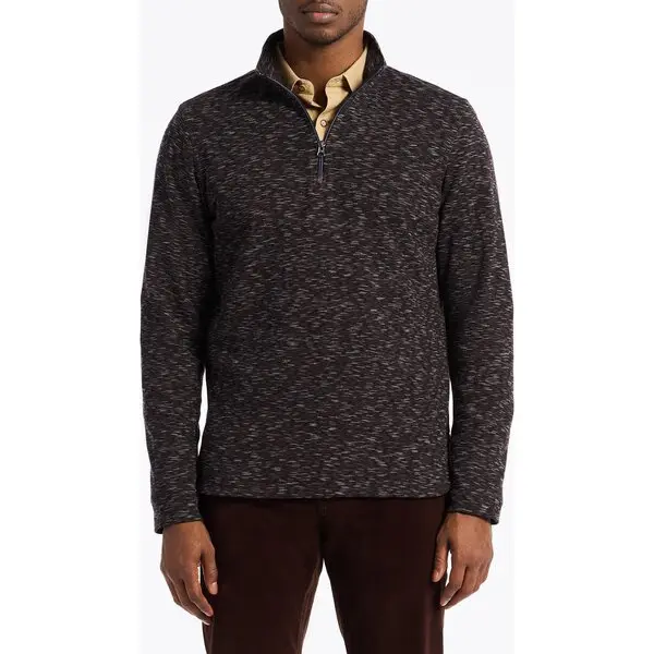 Robert Graham Matson Space Dye Quarter Zip Top