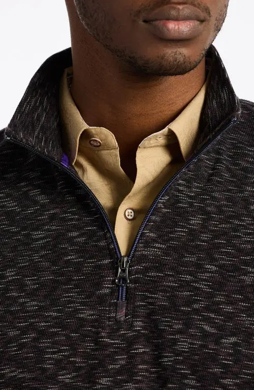 Robert Graham Matson Space Dye Quarter Zip Top