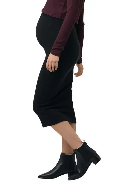 RIPE MATERNITY Ribbed Knit Pencil Skirt