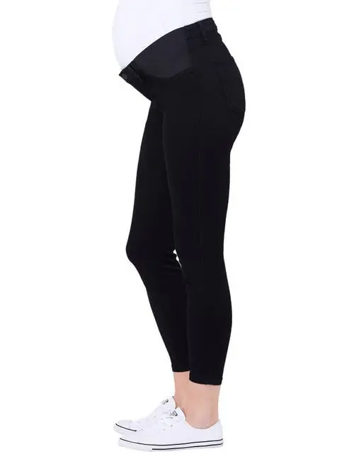 RIPE MATERNITY Isla Ankle Grazer Jegging - Black