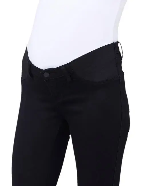 RIPE MATERNITY Isla Ankle Grazer Jegging - Black