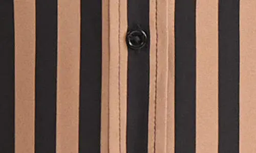 KASPER Stripe Button-up Shirt