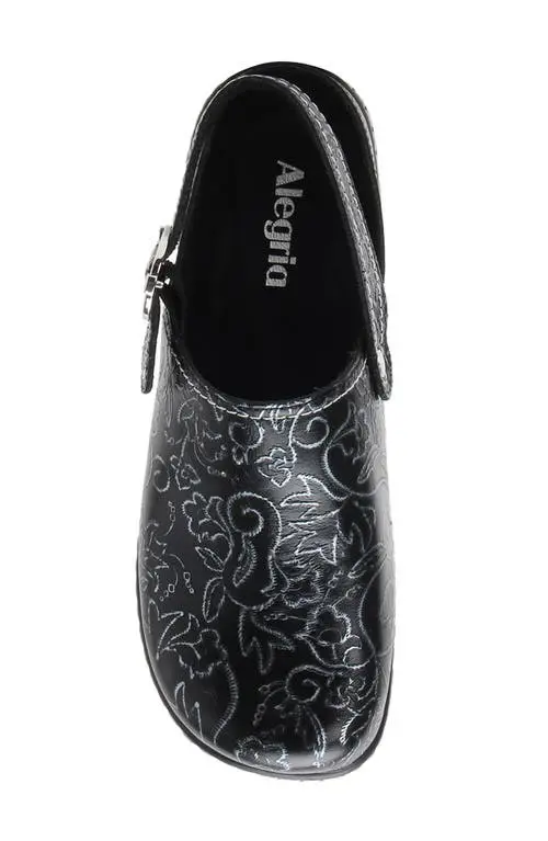 ALEGRIA BY PG LITE Olie Slingback Clog - Embroider Me Pewter