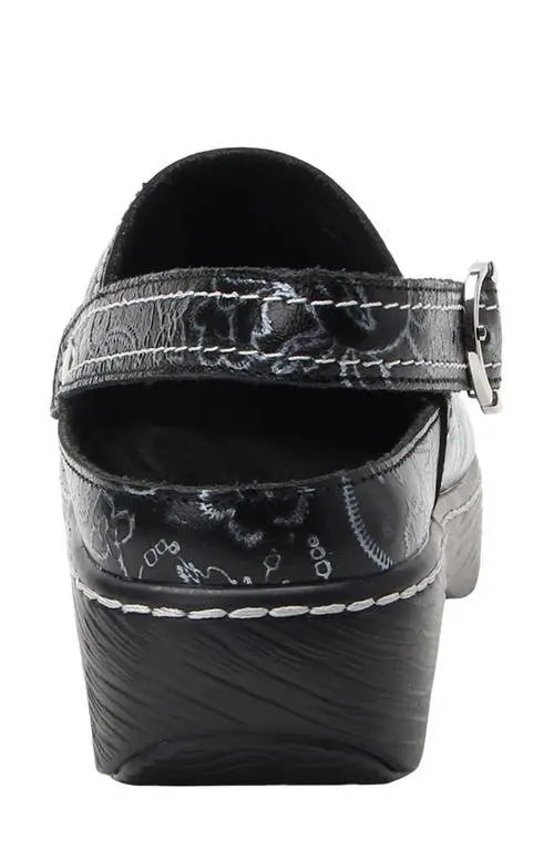 ALEGRIA BY PG LITE Olie Slingback Clog - Embroider Me Pewter
