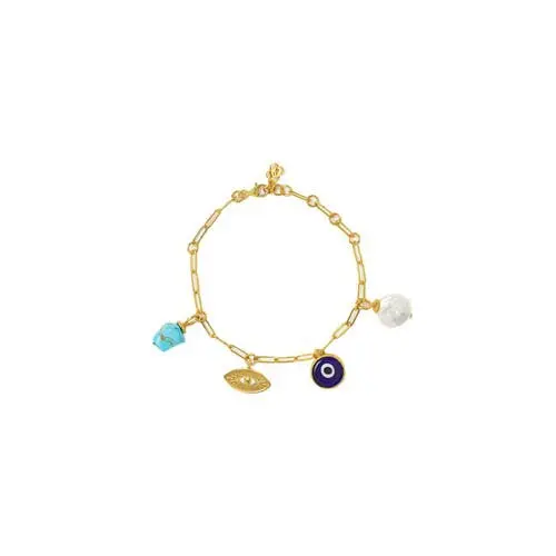 OTTOMAN HANDS Cornicello Charm Bracelet - Brass