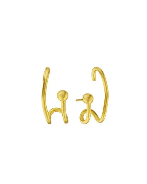 OTTOMAN HANDS Odette Stud Earrings - Metallic Gold