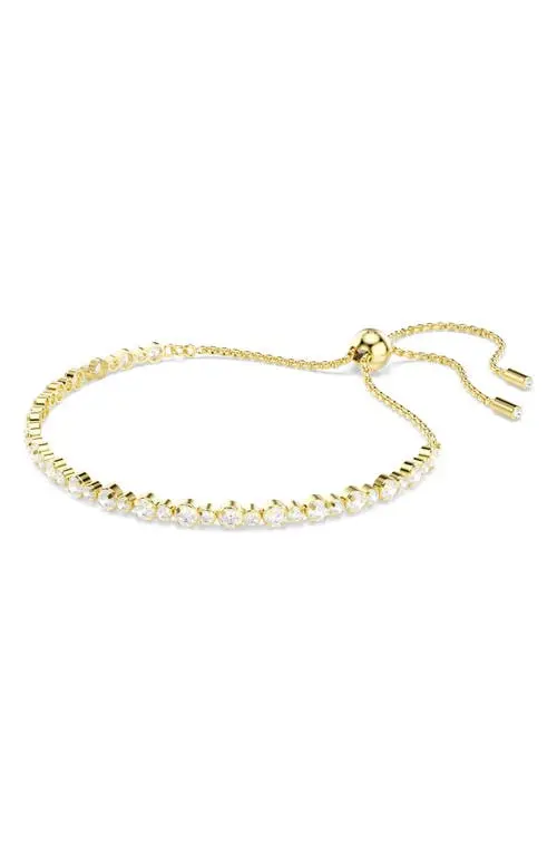 SWAROVSKI Matrix Slider Bracelet - Gold/white