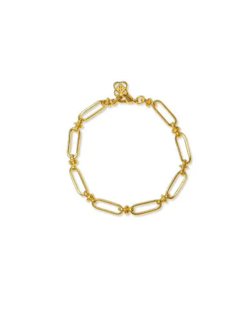 OTTOMAN HANDS Essential Charm Link Chain Bracelet - Brass
