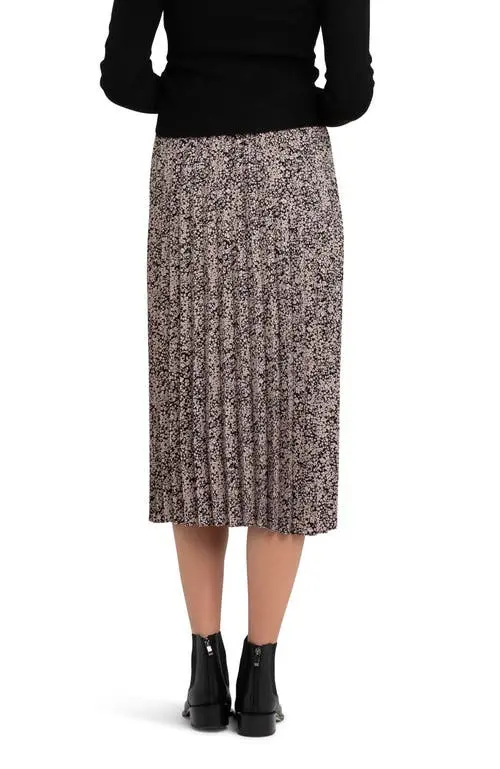 RIPE MATERNITY Pleated Printed Maternity Skirt