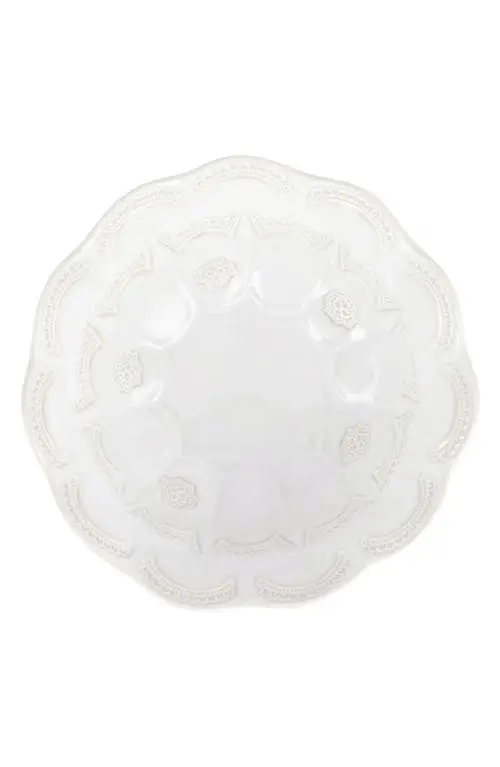 VIETRI Incanto Lace Medium Round Bowl - White