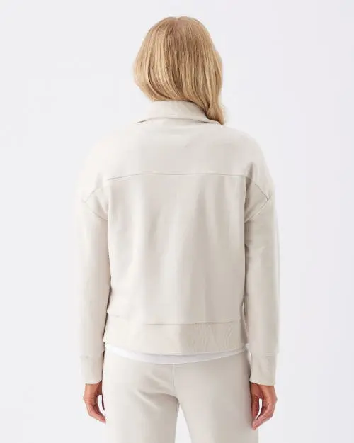 RIPE MATERNITY Terry Nursing Sweatshirt - Chalk
