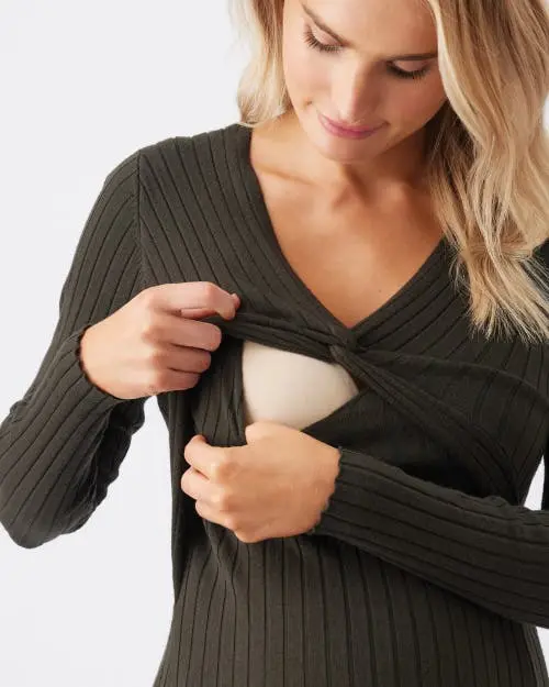 RIPE MATERNITY Remi Knit Nursing Dress