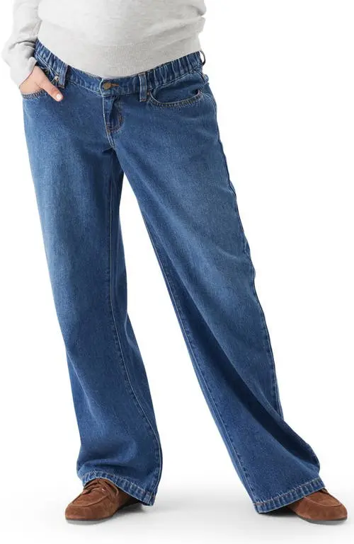 RIPE MATERNITY Billie Elastic Waist Jean - Dark Wash