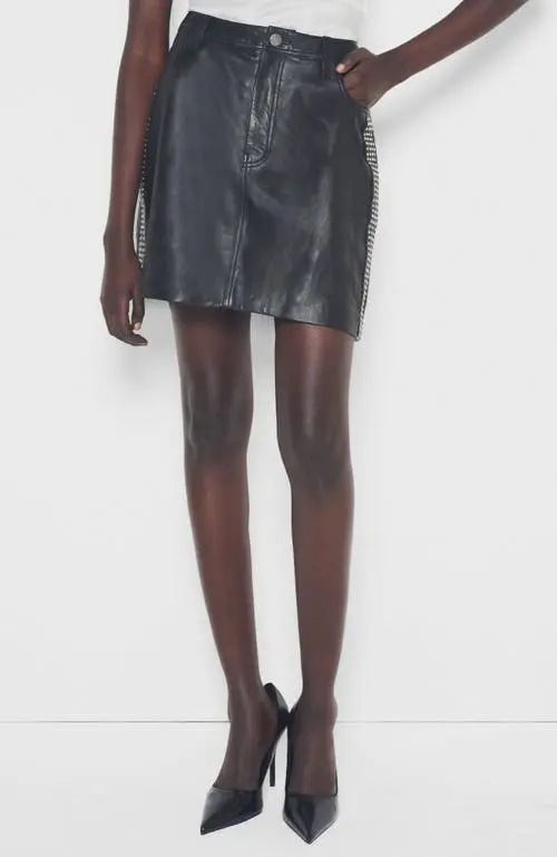 AS By DF Ryder Upcycled Leather Mini Skirt