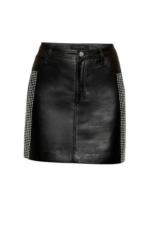 AS By DF Ryder Upcycled Leather Mini Skirt