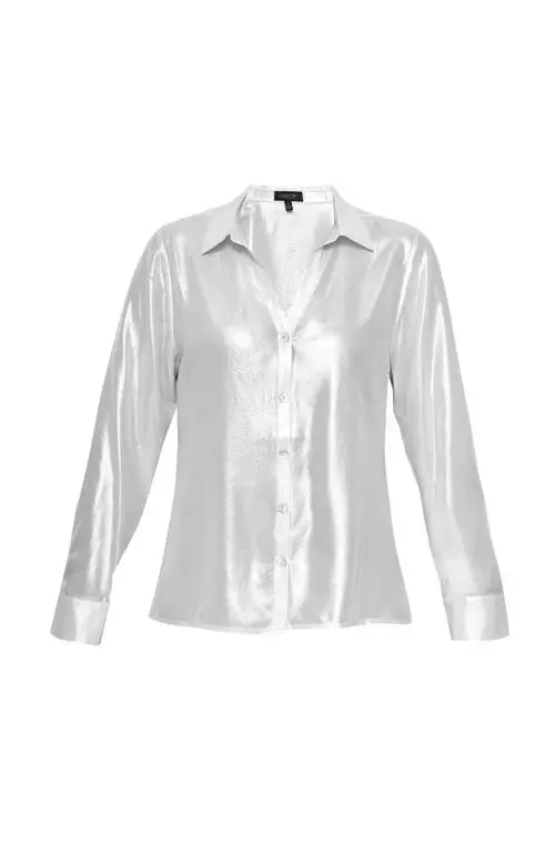 AS By DF Frosted Silk Blouse