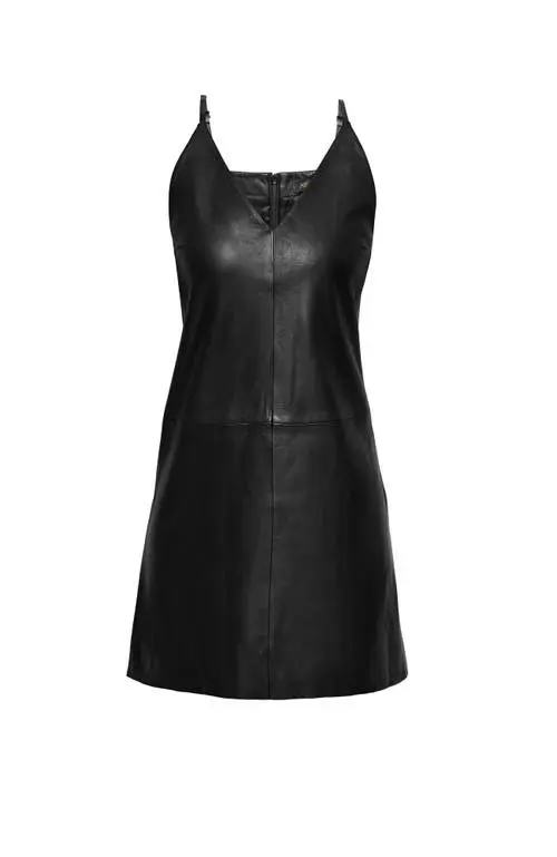 AS By DF Ryder Upcycled Leather Mini Dress