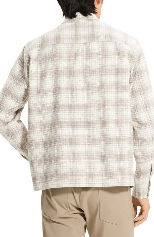 Theory Textured Cotton Button-up Shirt