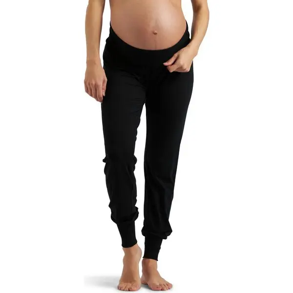 RIPE MATERNITY Jersey Lounge Pant - Black