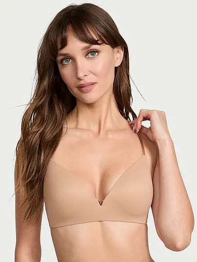 Victoria's Secret Love Cloud Wireless Push-up Bra - Beige