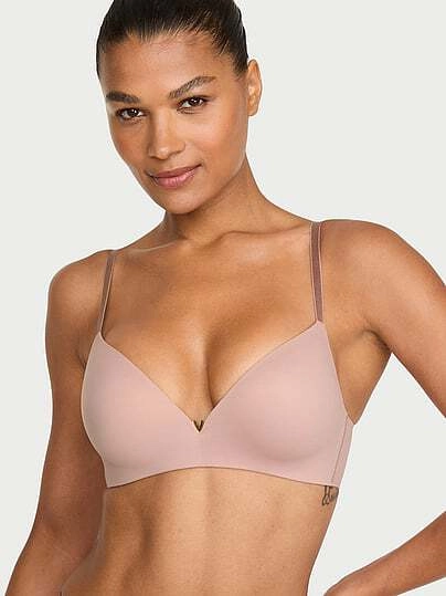 Victoria's Secret Love Cloud Wireless Push-up Bra - Beige
