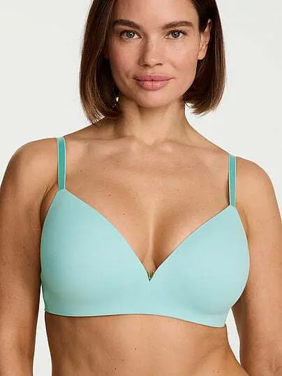 Victoria's Secret Love Cloud Wireless Push-up Bra - Blue