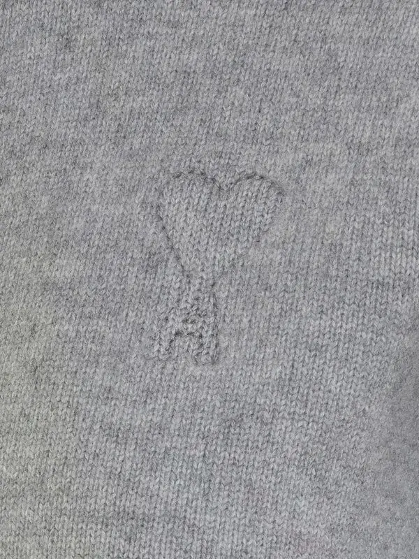 AMI Paris Wool Cardigan - Grey