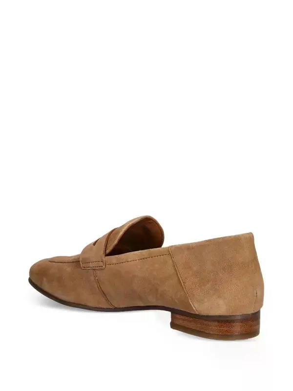 Geox Mantinea Penny-strap Suede Loafers
