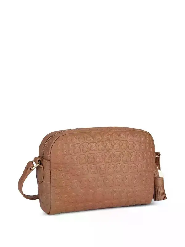 TOUS Bear-pattern Leather Crossbody Bag
