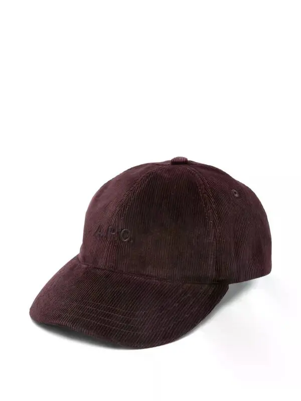 A.p.c. Charlie Corduroy Baseball Cap - Red
