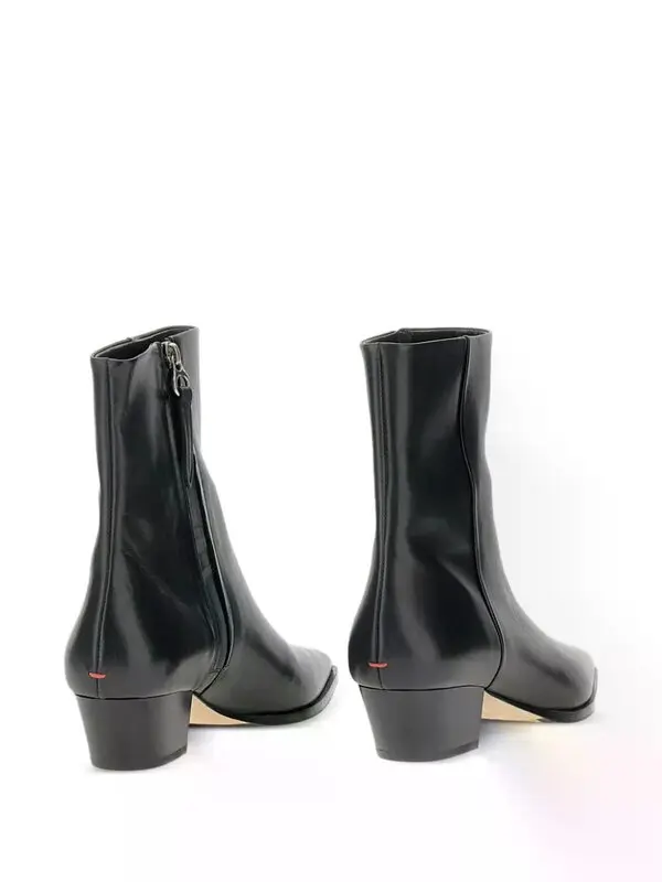 AeydĒ Zip-detail Pointed-toe Boots