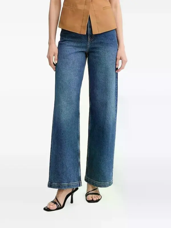 Munthe High-waisted Wide-leg Jeans