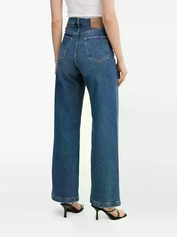 Munthe High-waisted Wide-leg Jeans
