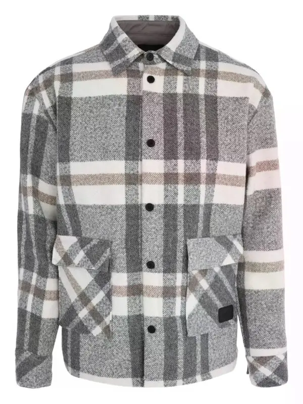 GAELLE Plaid Long-sleeve Shirt