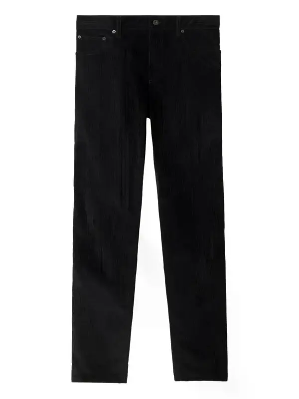 Burberry Corduroy Slim Fit Trousers - Black