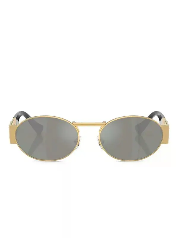 Versace Oval-frame Sunglasses - Gold