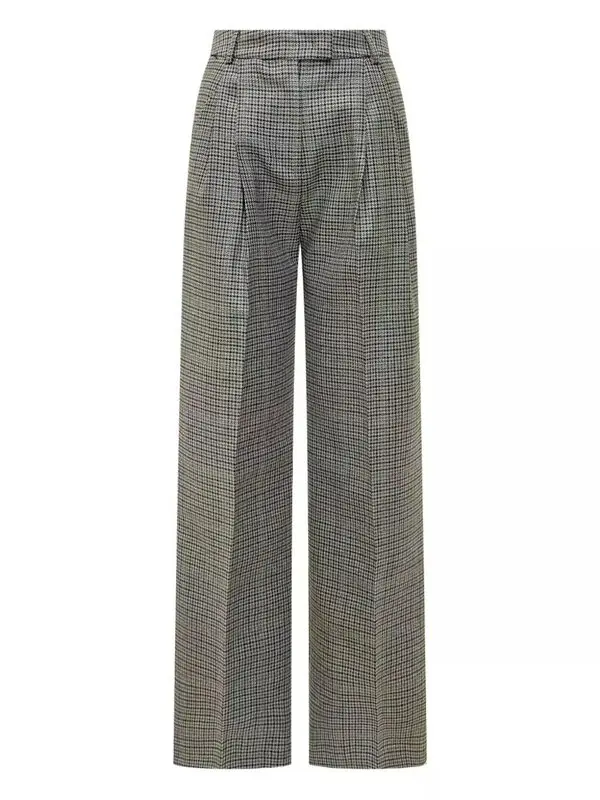 DES_PHEMMES Check Pleated Trousers
