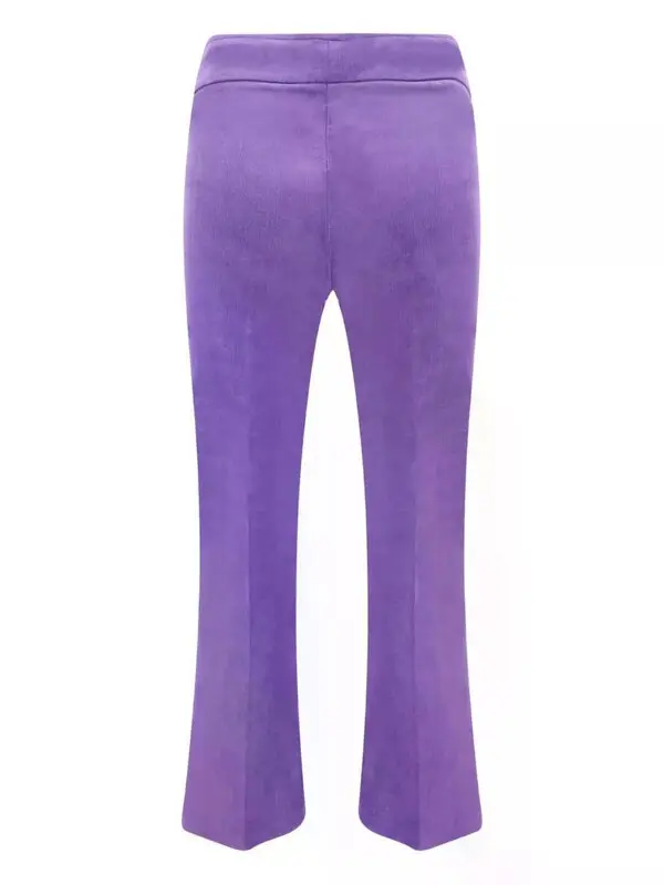 Avenue Montaigne Ribbed Trousers - Purple