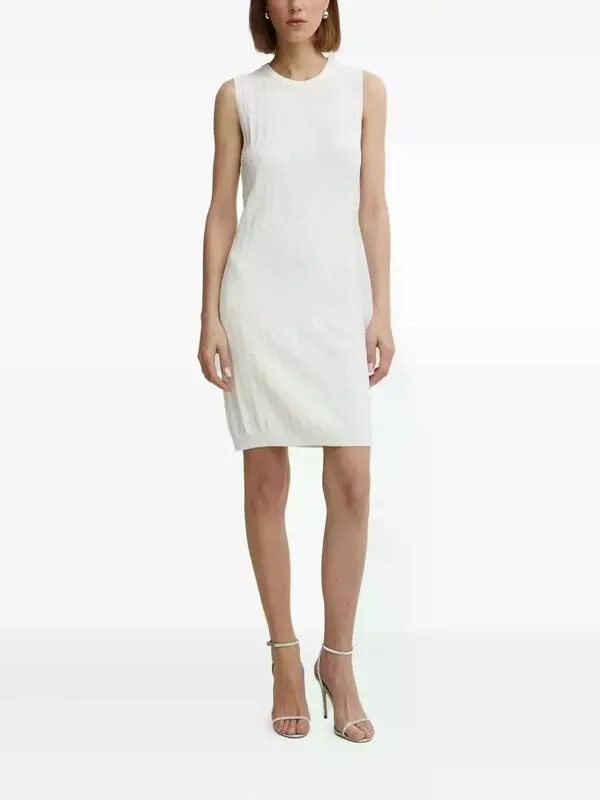 Armani Exchange Cable-knit Sleeveless Mini Dress