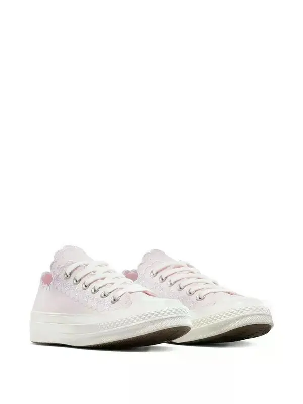 CONVERSE Chuck 70 Embroidered Scalloped-edge Sneakers