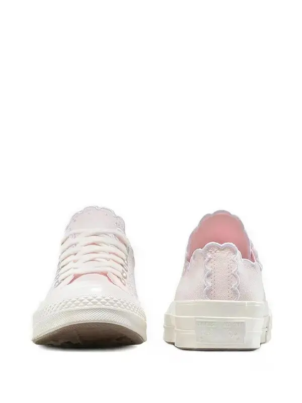CONVERSE Chuck 70 Embroidered Scalloped-edge Sneakers
