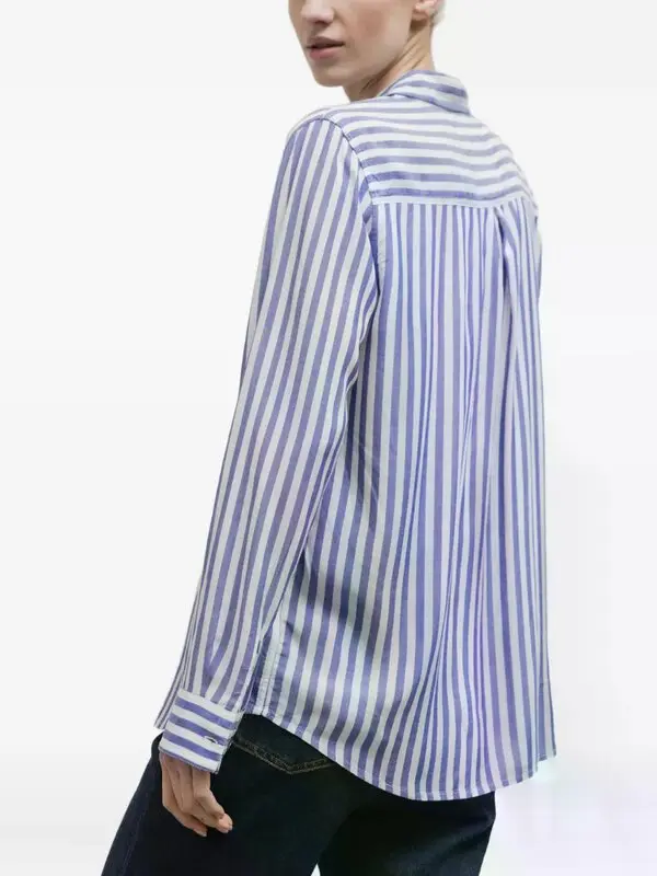 Rails Wren Striped Long-sleeve Shirt - Blue
