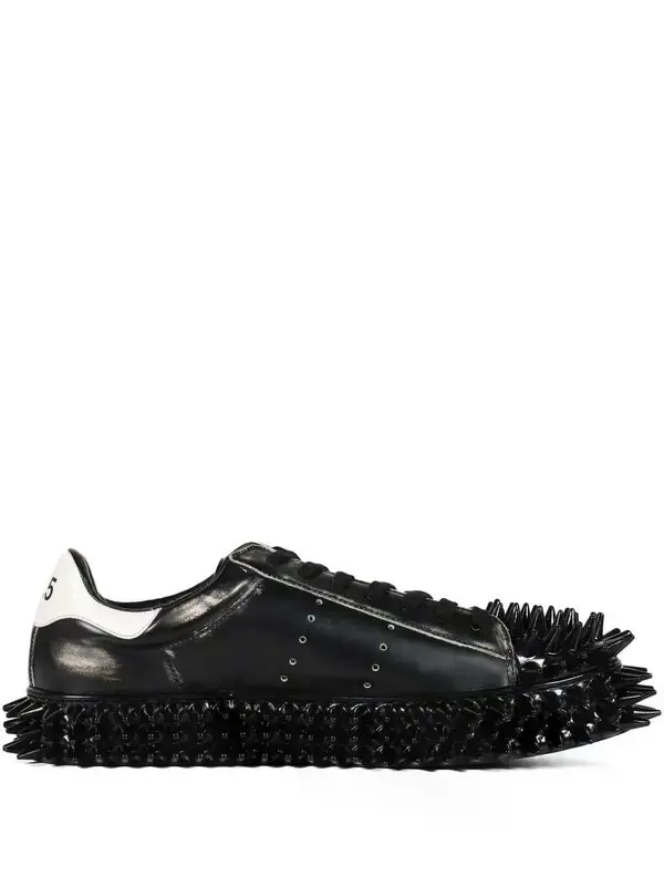 Doublet Spiky Leather Sneakers - Black - 50% Off | Editorialist